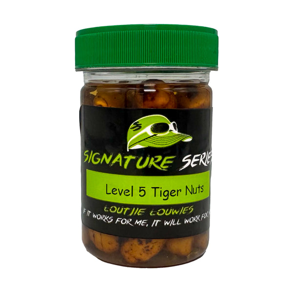 Signature Series Bottled Tiger Nuts 125ml – Loutjie Louwies Carp Bait ...