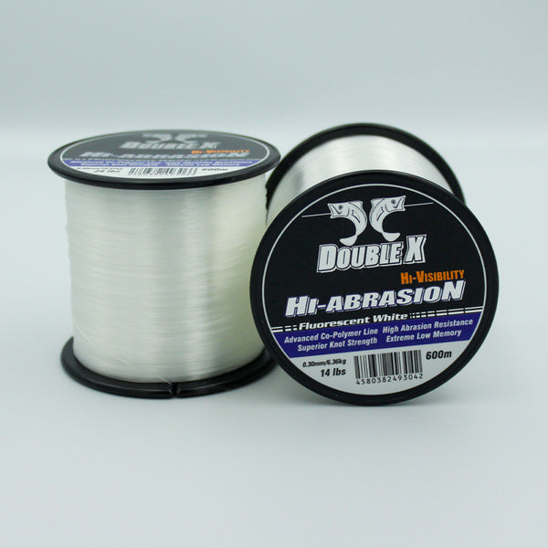 Double X Hi-Abrasion Fishing Line - Fluorescent White - 600m Mono ...